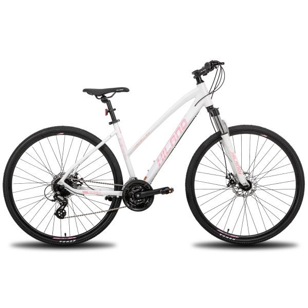 Hiland 700C Hybrid Bicycle Aluminum Shimano 24 Speeds with Lock-Out ...